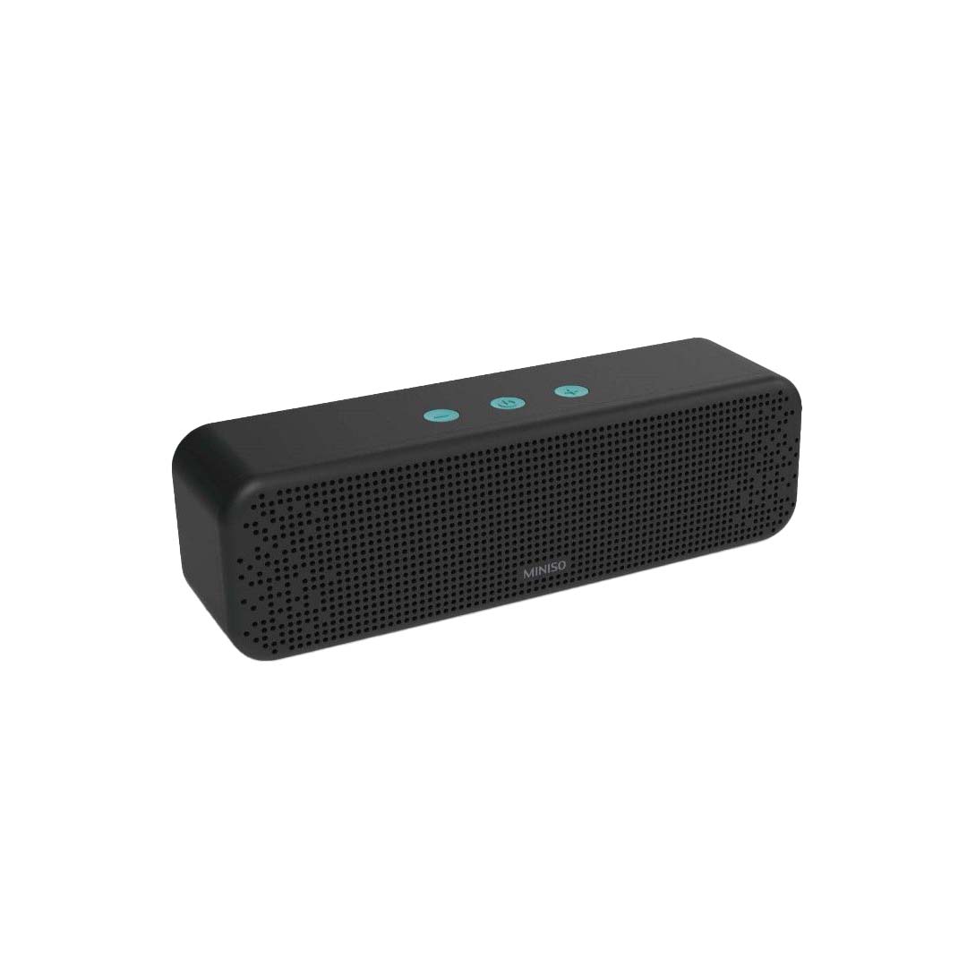 6W Wireless Speaker with Double Loudspeakers Model LT 01 Black Miniso Pakistan