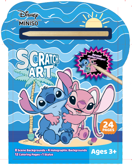 Disney Stitch Collection Scratch Painting – Miniso Pakistan