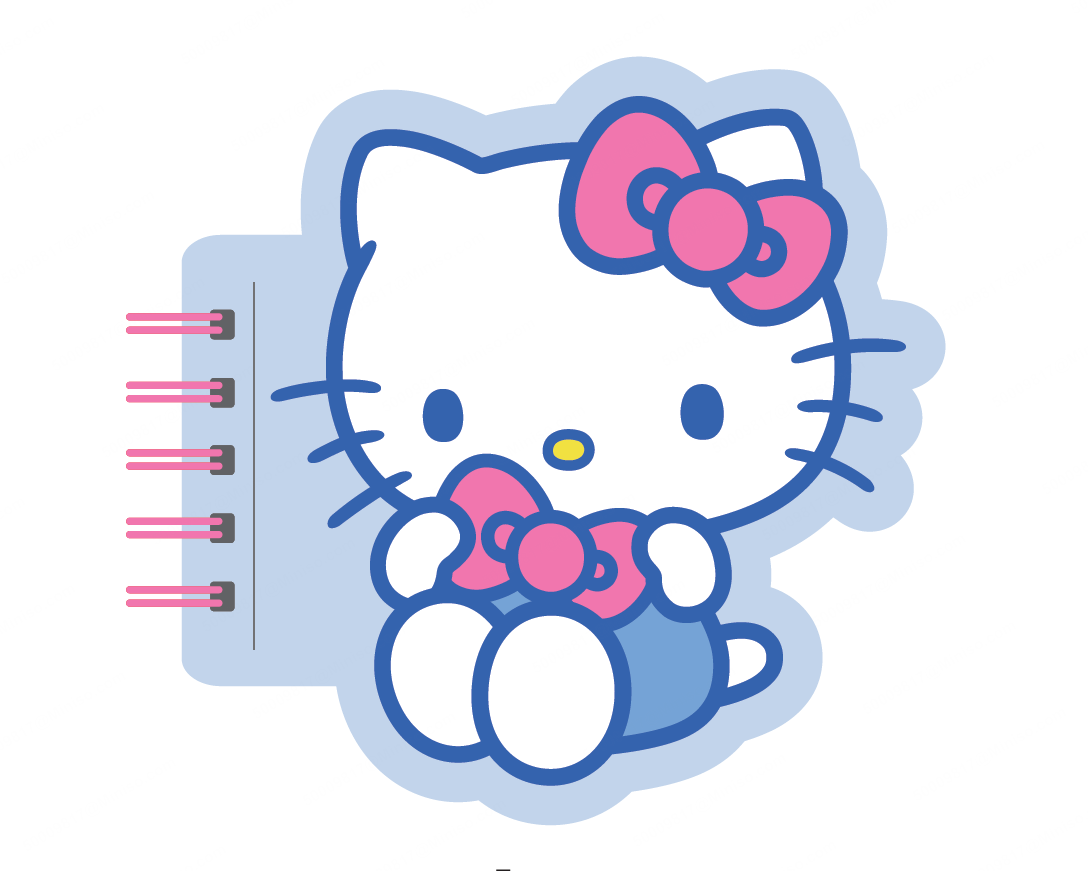 Hello Kitty Collection Figure Stress-relief Wire-bound Book (80 Sheets ...