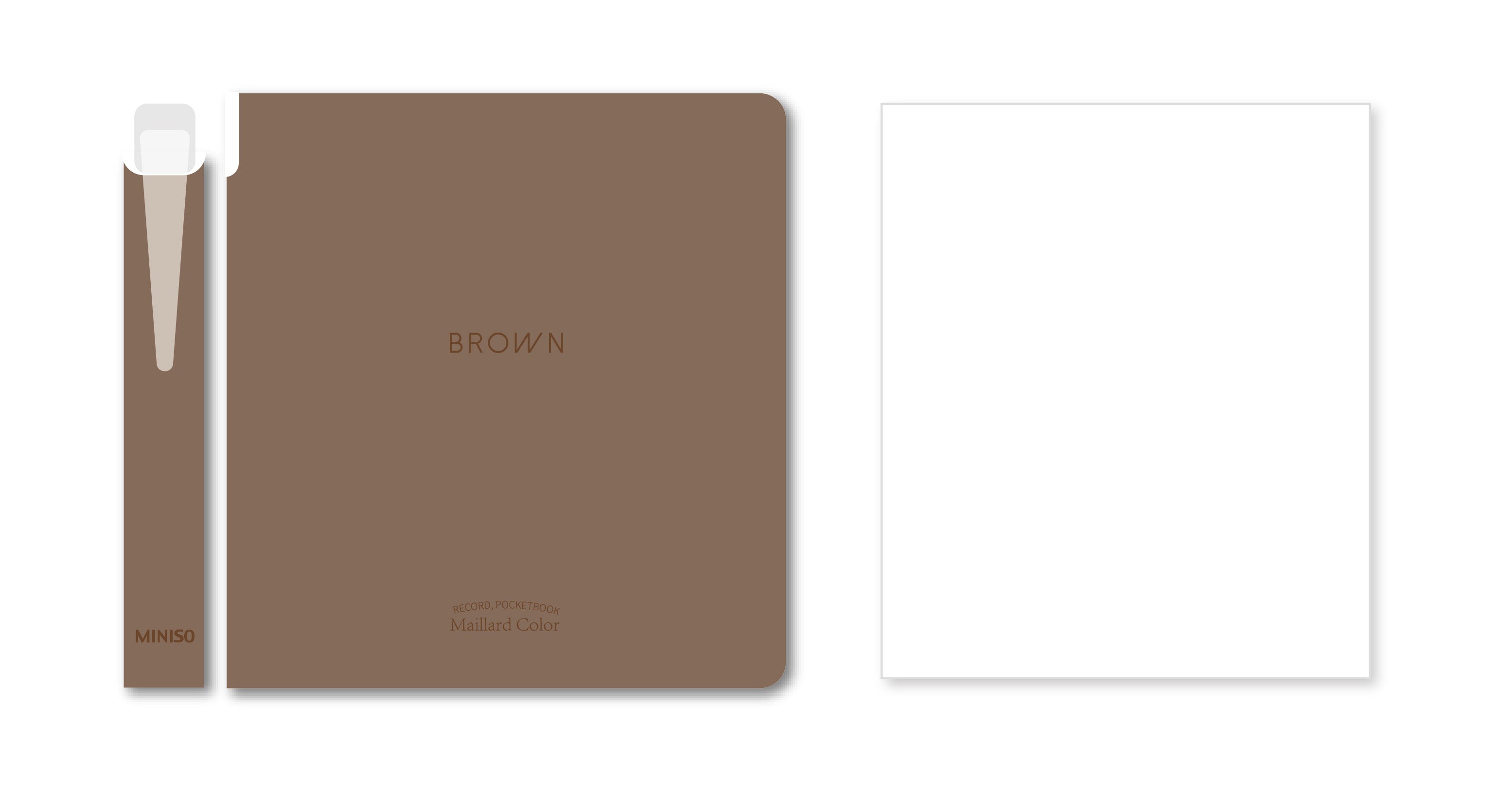 Minimalism Retro Collection Pen Holder Book (96 Sheets) (Mocha Brown ...