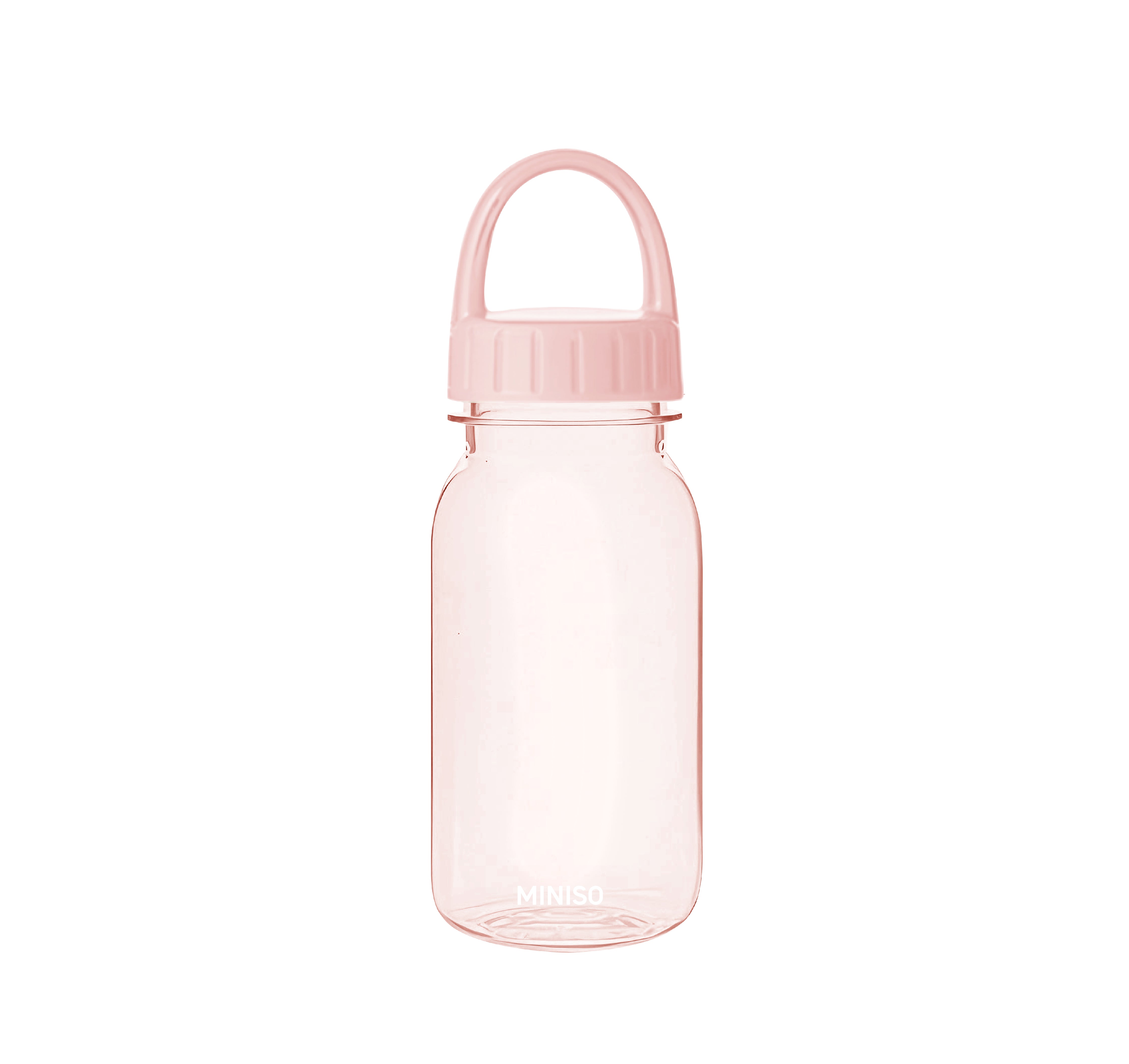 Solid Color Series Handle Plastic Bottle 440mL(Pink) – Miniso Pakistan