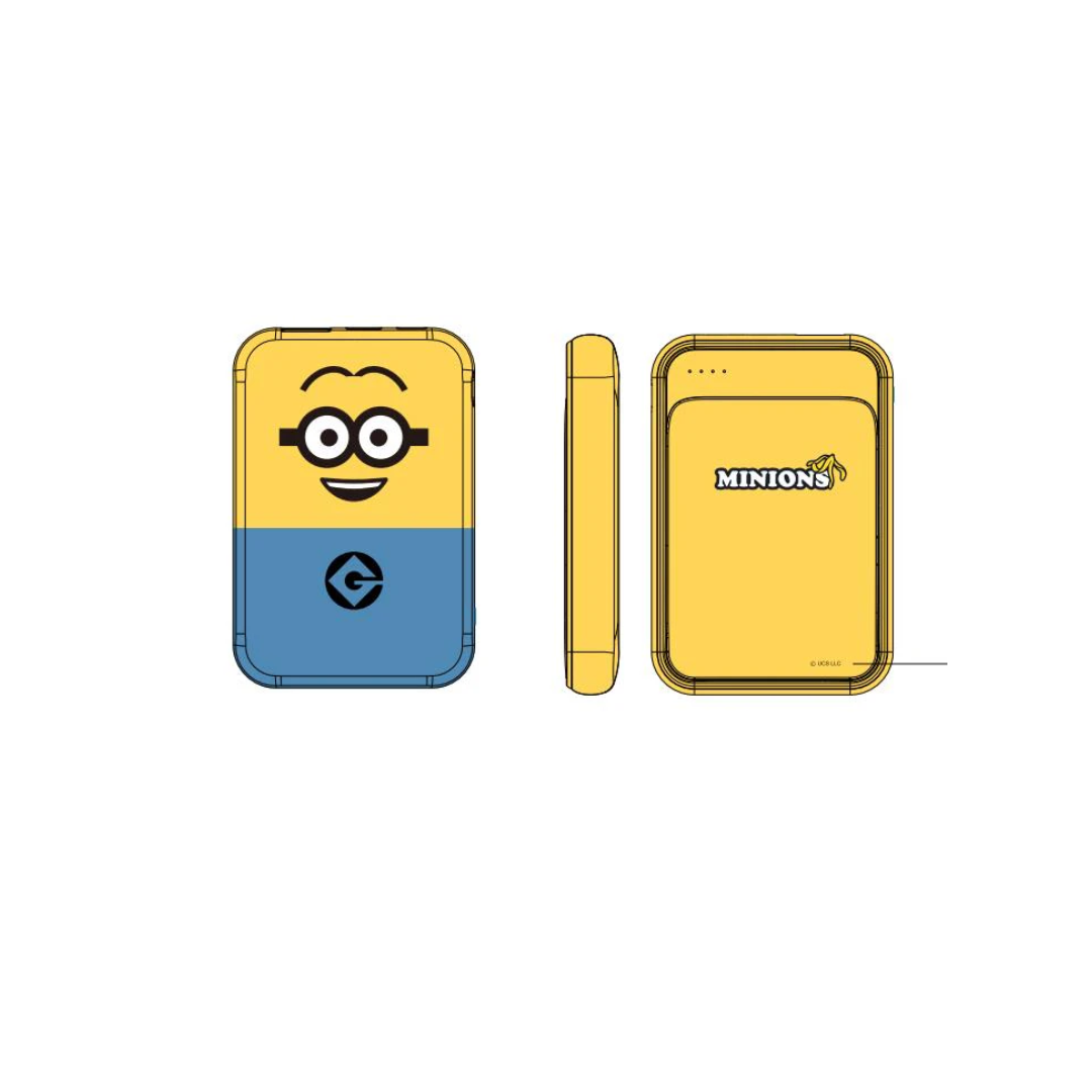 Minions Collection 5000mAh Power Bank(Smiley Face) Model: F15 – Miniso ...