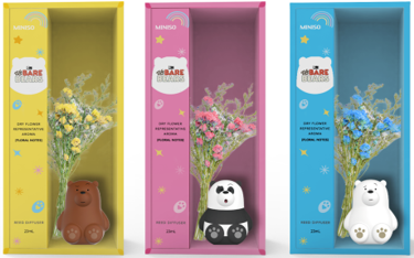 We Bare Bears Collection Reed Diffuser(Panda,Blood Orange) – Miniso ...