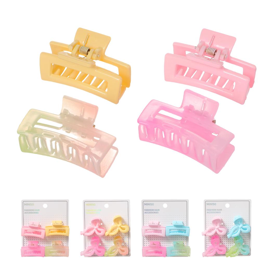 Bow Hair Claw Clip (4 pcs) – Miniso Pakistan