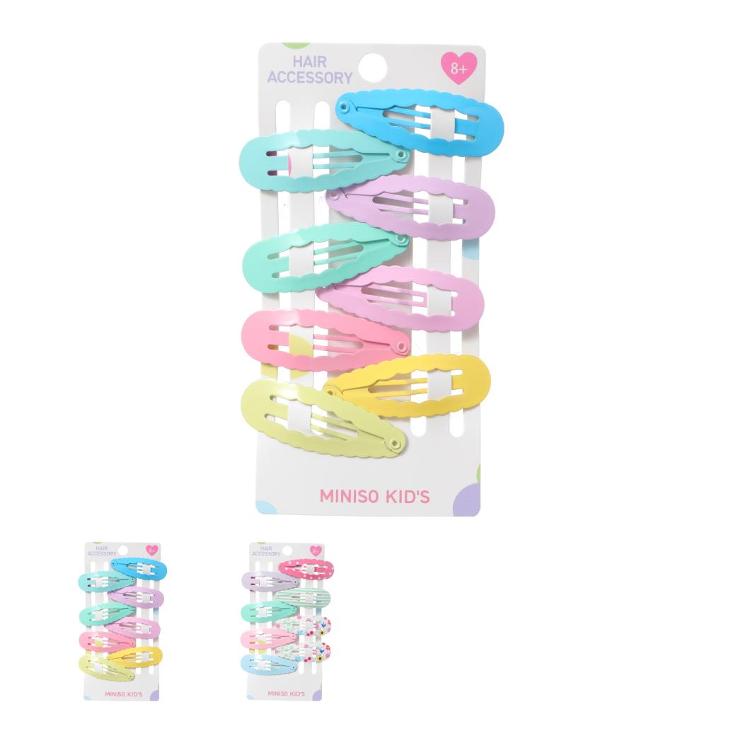 5cm Wave Design Water Drop Hair Clip (8 pcs) – Miniso Pakistan
