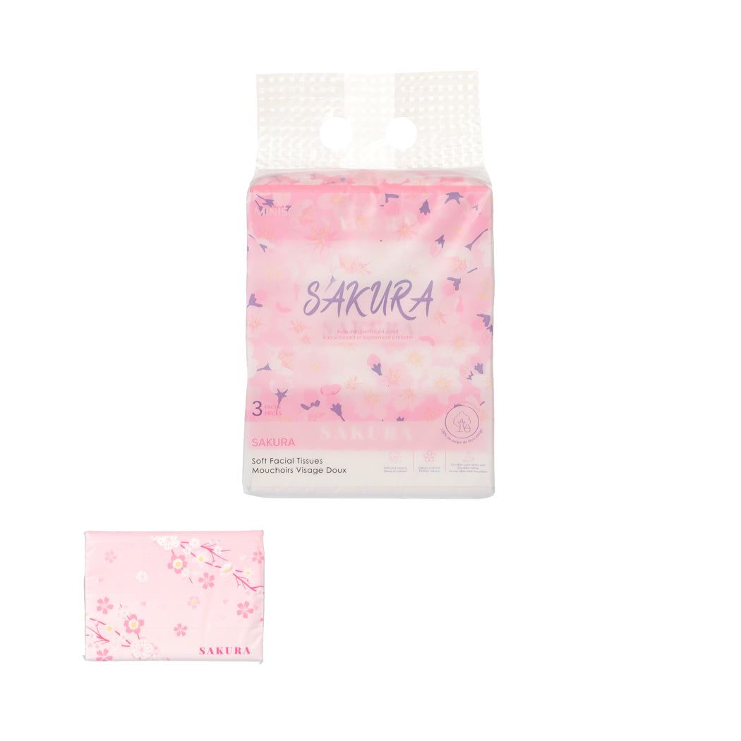 Sakura Blossom Series Soft Facial Tissues (3 Packs)– Miniso Pakistan