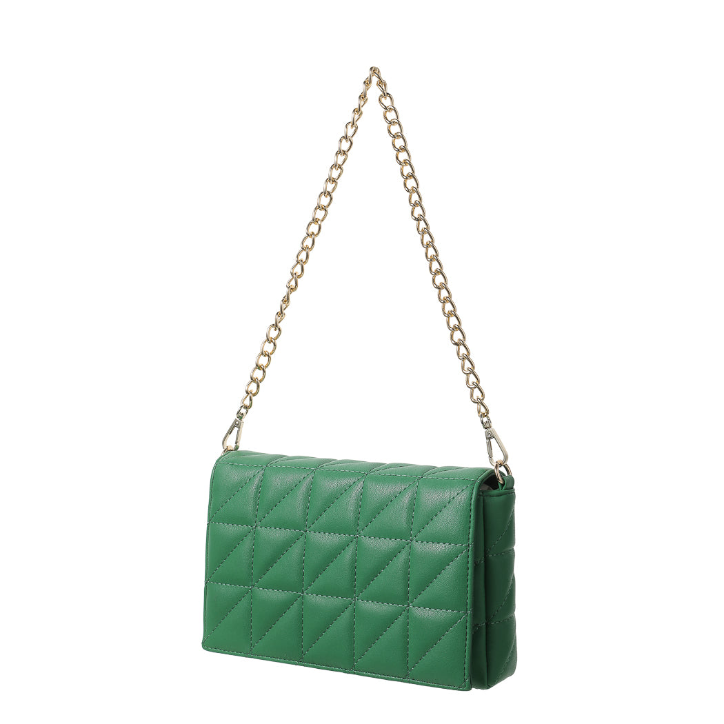 Retro Soft Rectangle Shoulder Bag with Flap Top (Green） – Miniso Pakistan