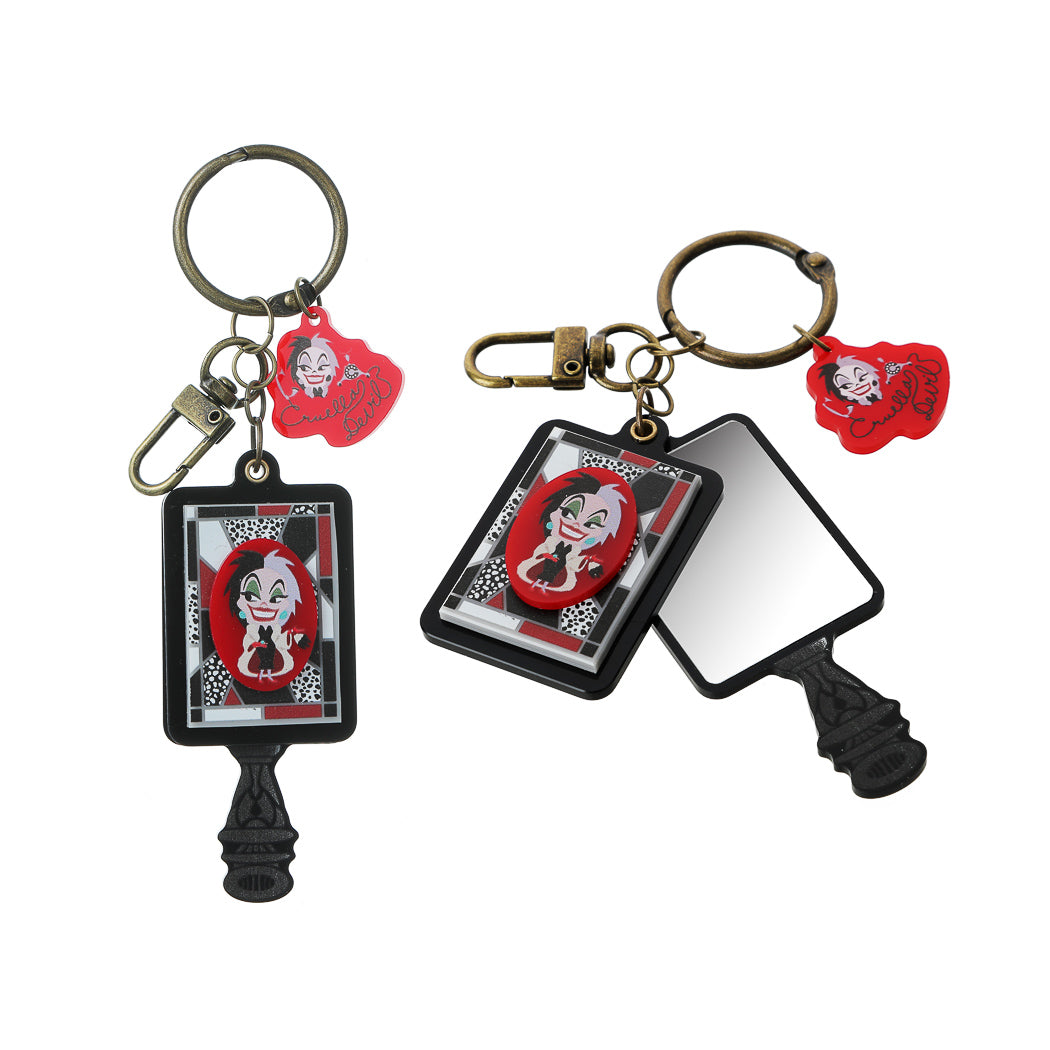 Disney Villains Collection Handheld Mirror Keychain(Cruella De Vil ...