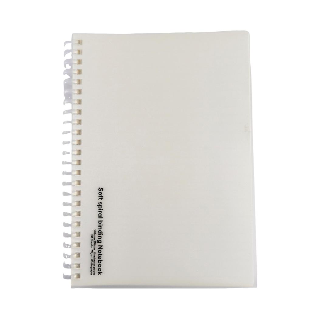 Transparent White Collection A5 PP Soft Wire-bound Book (80 Sheets ...