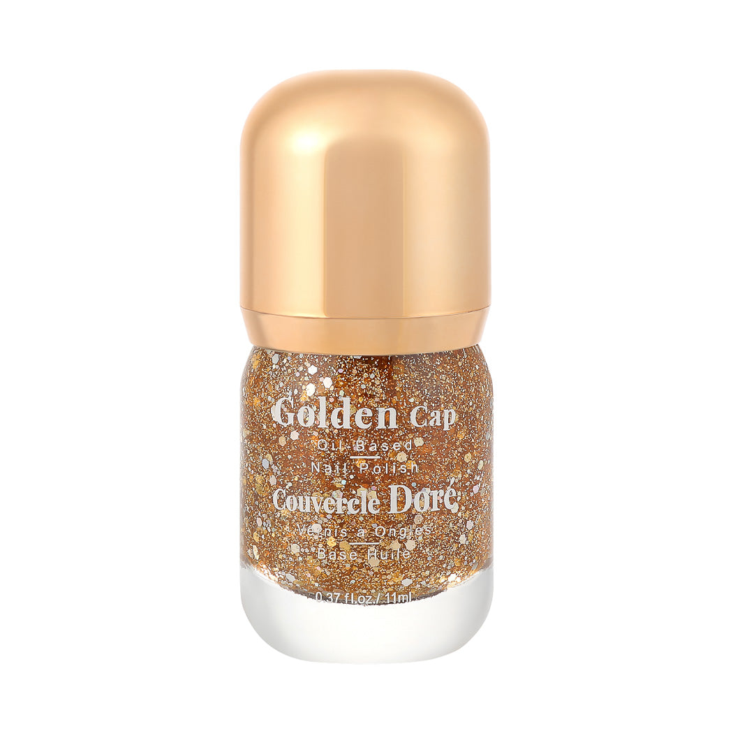 Pack Of 2 | Golden Cap Oil-based Nail Polish(22 Bright Gold)– Miniso ...