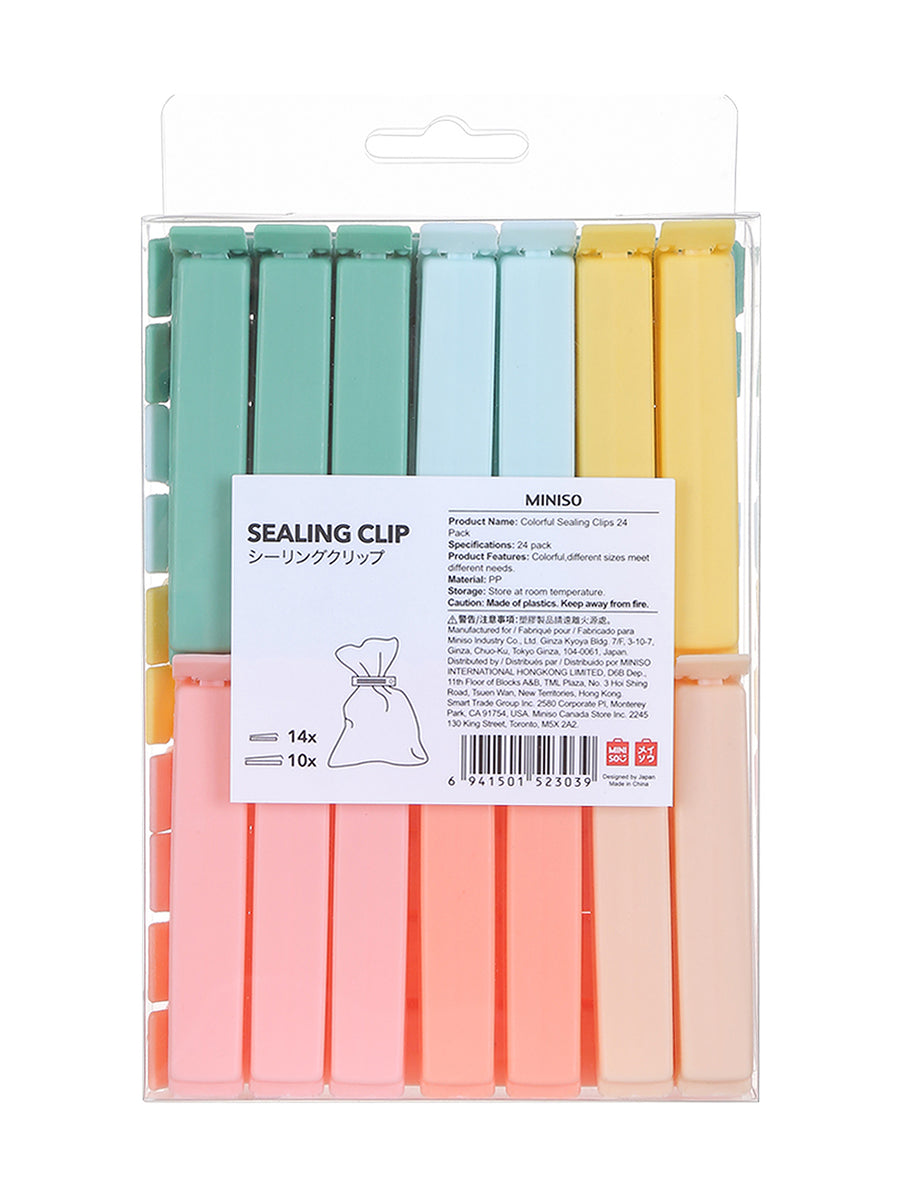 Colorful Sealing Clips 24 Pack– Miniso Pakistan