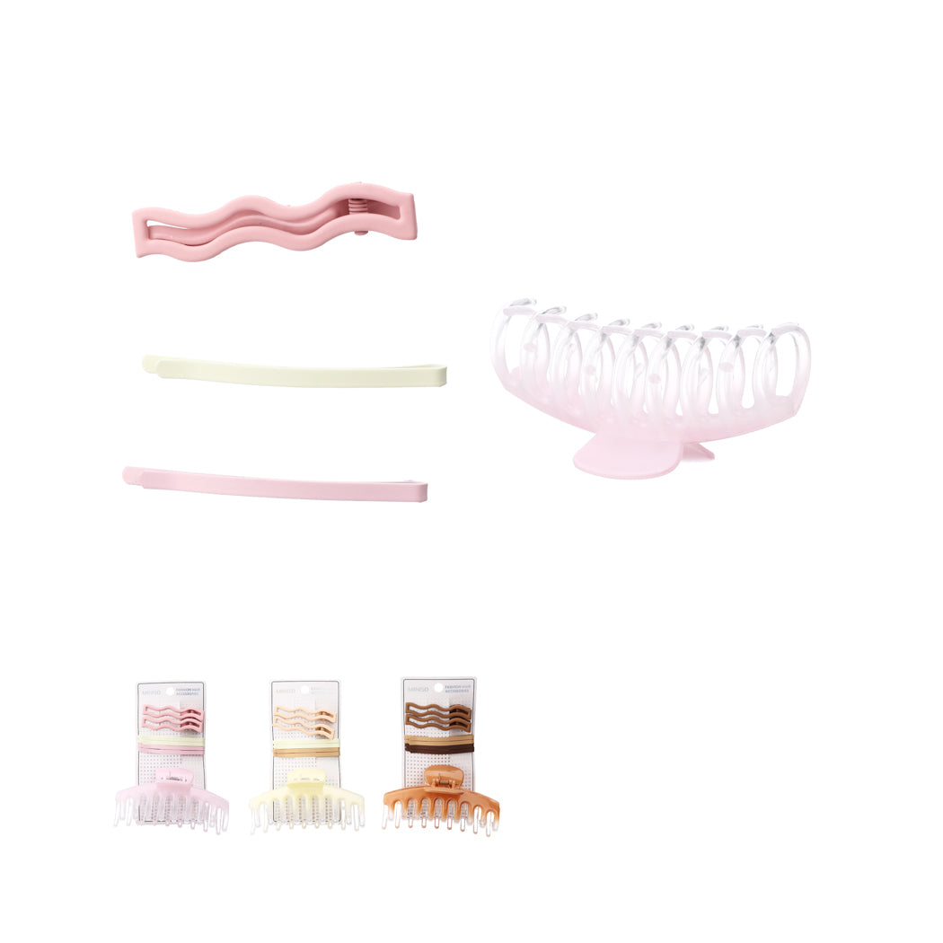 Gradient Color Hair Claw Clips (7 pcs) – Miniso Pakistan