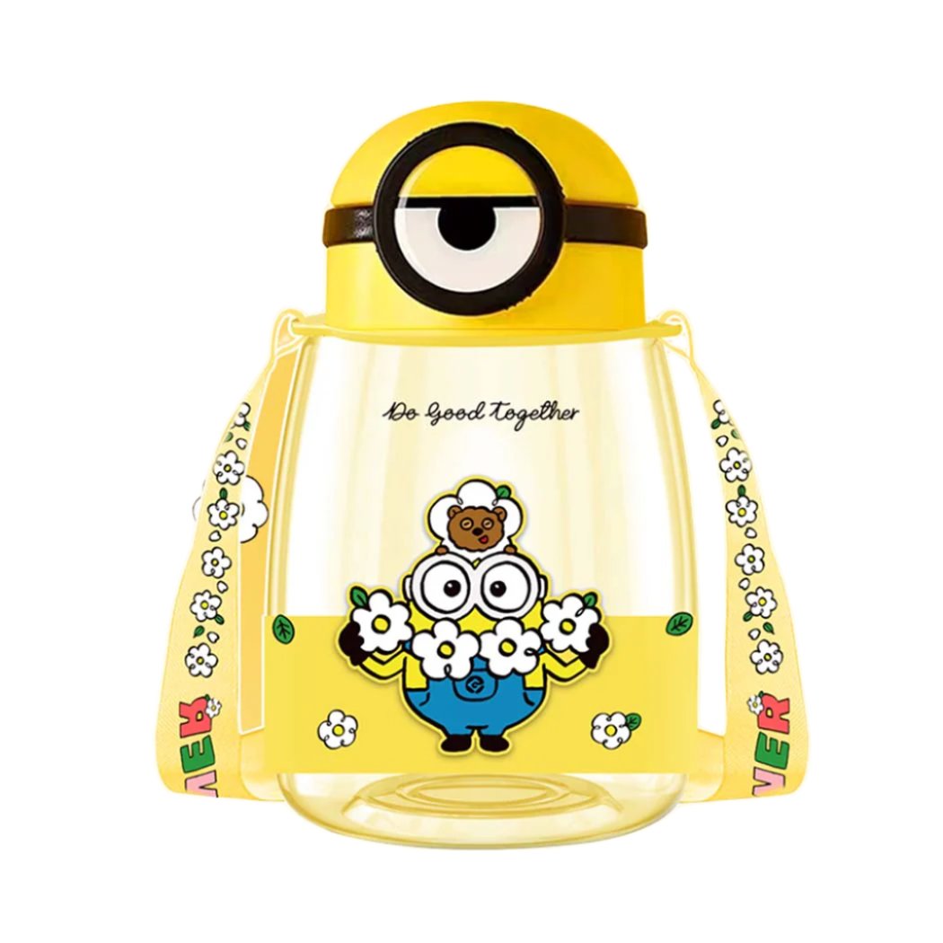 Daisy Minions Collection Plastic Bottle with Shoulder Strap (800mL ...