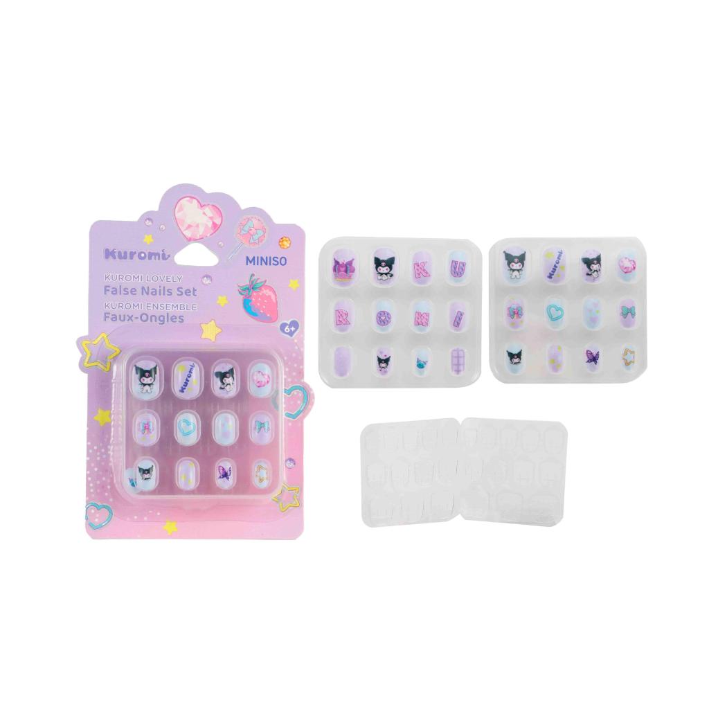Kuromi False Nails with Jelly Adhesive Tabs (Purple) – Miniso Pakistan