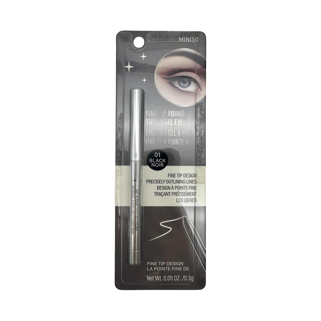 Fine-tip Round-tipped Gel Eyeliner (01 Black) – Miniso Pakistan