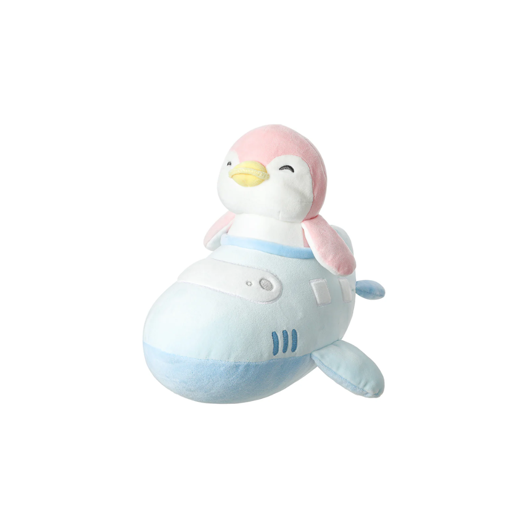 Travel Series Penguin Airplane Plush Toy (Pink) – Miniso Pakistan