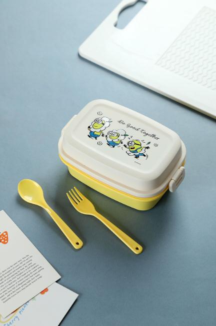 Daisy Minions Collection Double Layered Bento Box (980mL) – Miniso Pakistan