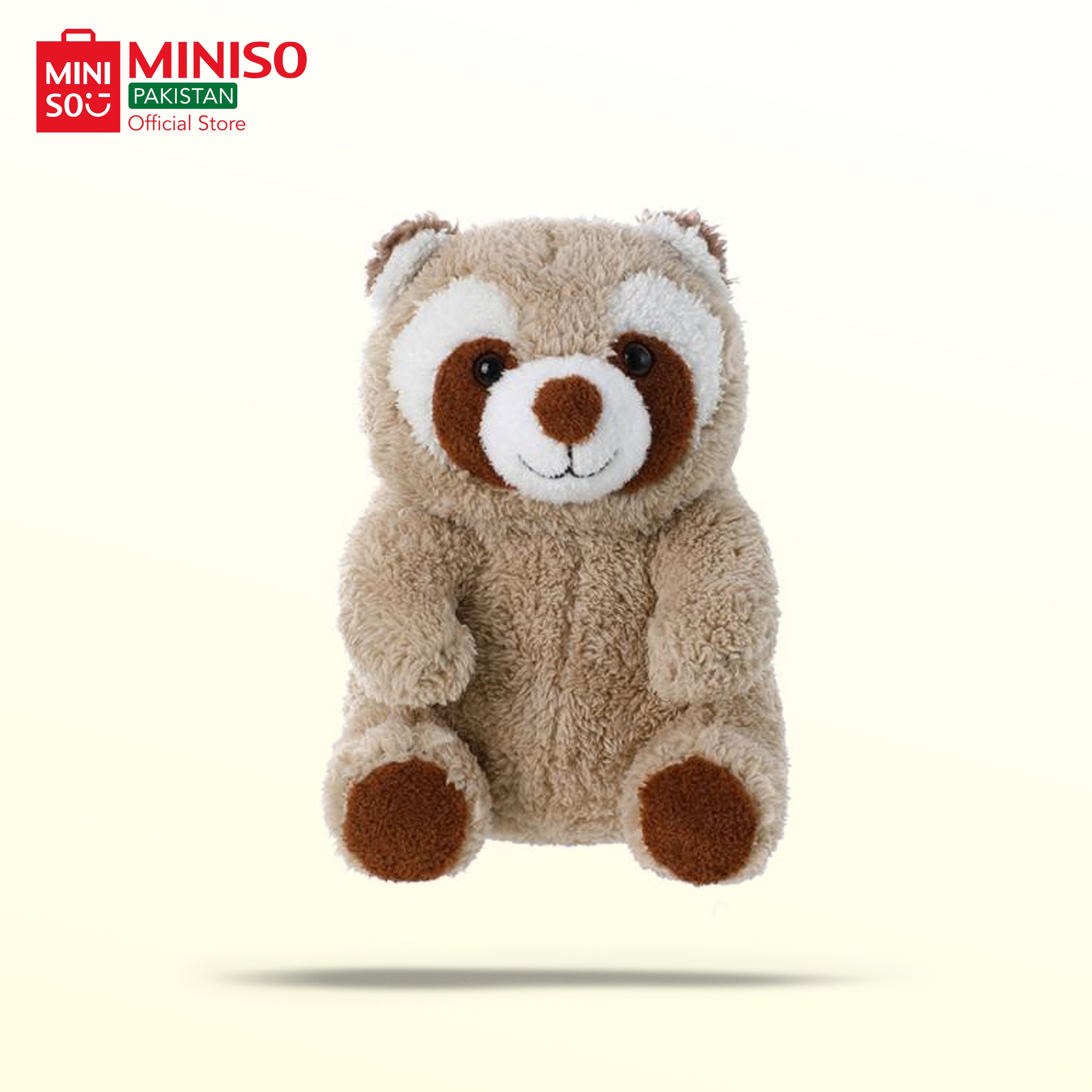 Sitting Animal Plush Toy (Raccoon) – Miniso Pakistan
