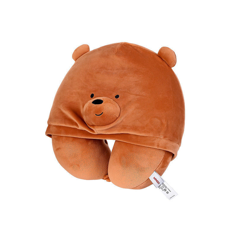 We Bare Bears - U-shaped Pillow with Hood (Grizz)– Miniso Pakistan We Bare Bears - U-shaped Pillow with Hood (Grizz)– Miniso Pakistan